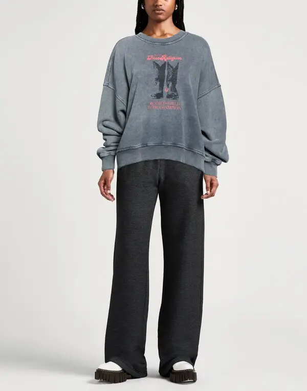 True Religion Crewneck French Terry Sweatshirt
