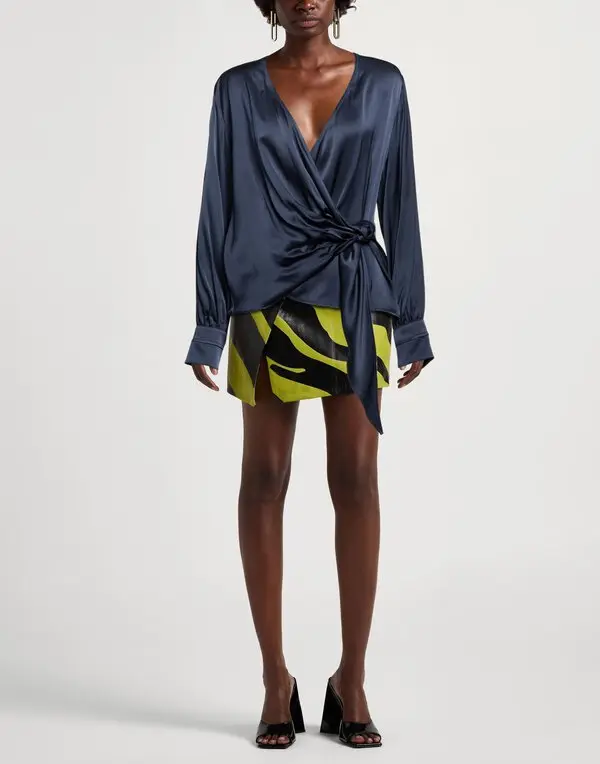 OTTOD'AME Long Sleeve Wrap Top