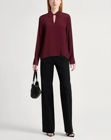 OTTOD'AME Acetate And Silk Long Sleeve Shirt - Red