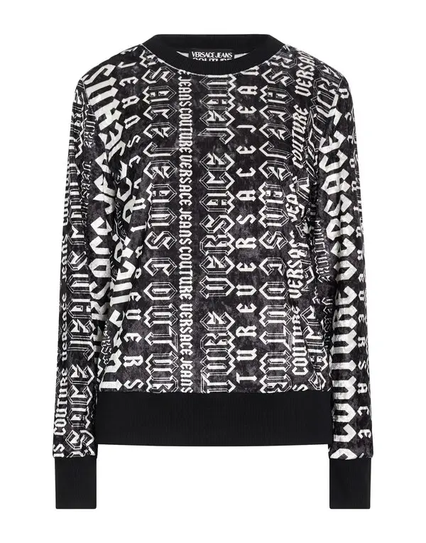 Versace Sweatshirt With All-over Logo Print