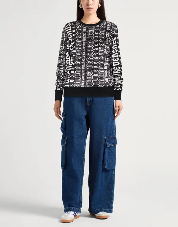 Versace Sweatshirt With All-over Logo Print