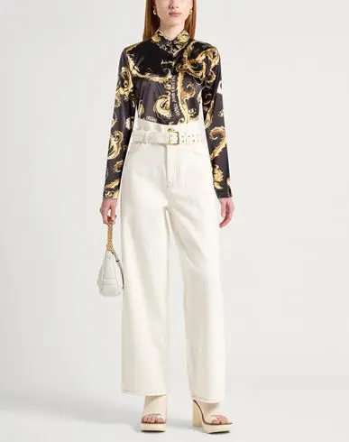 Versace Printed Satin Button-up Shirt
