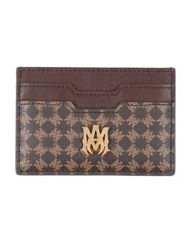 Amiri Cardholder Leather, Zamak - Brown
