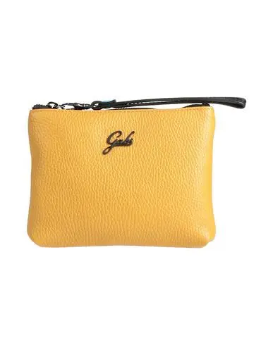 GABS Calfskin Clutch With Wristlet - Marigold