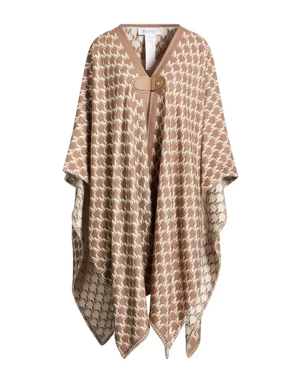 Max Mara Camel Wool Blend Cape