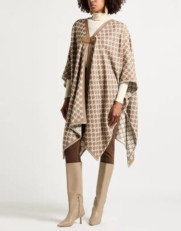 Max Mara Camel Wool Blend Cape
