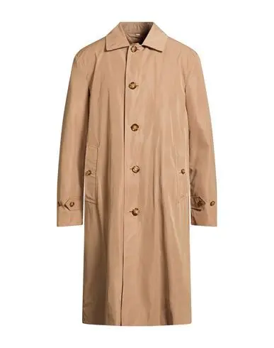 Burberry Camel Polyester Overcoat & Trench Coat - Beige