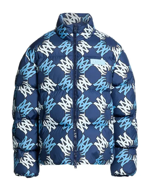 Amiri Puffer Down Jacket With Logo Print