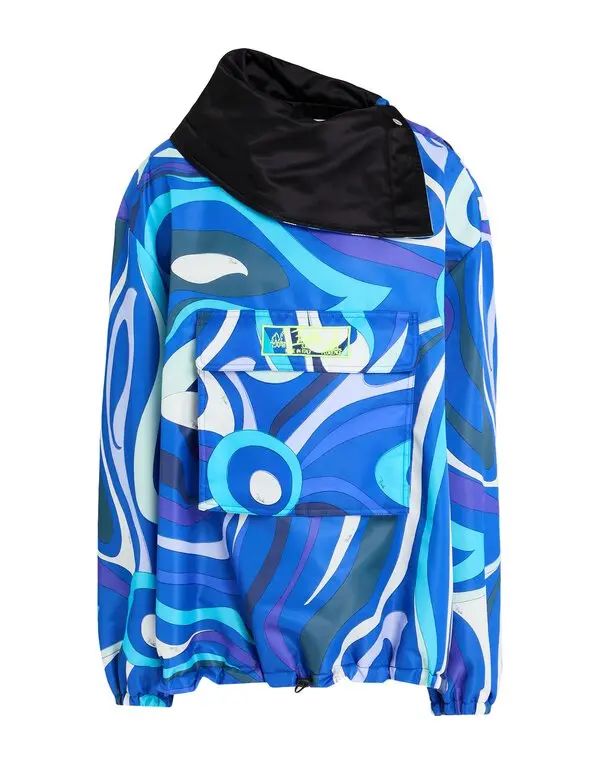 Emilio Pucci Polyamide Twill Anorak With Signature Print