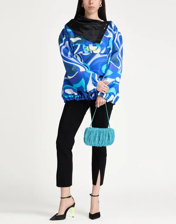 Emilio Pucci Polyamide Twill Anorak With Signature Print