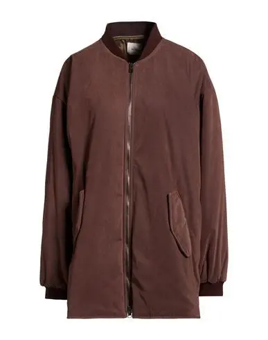ALYSI Chocolate Polyester Coat