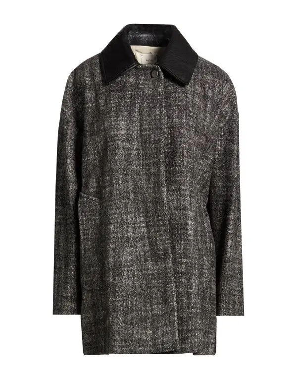 ALYSI Single-breasted Wool And Polyamide Coat