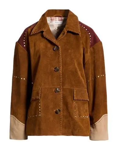 ARIZONA LOVE Suede Embellished Jacket - Camel