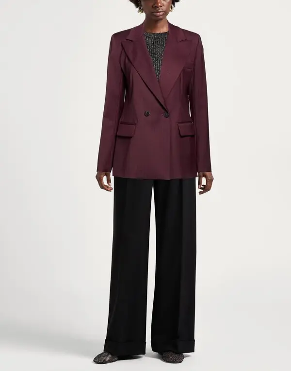OTTOD'AME Double-breasted Pinstriped Blazer