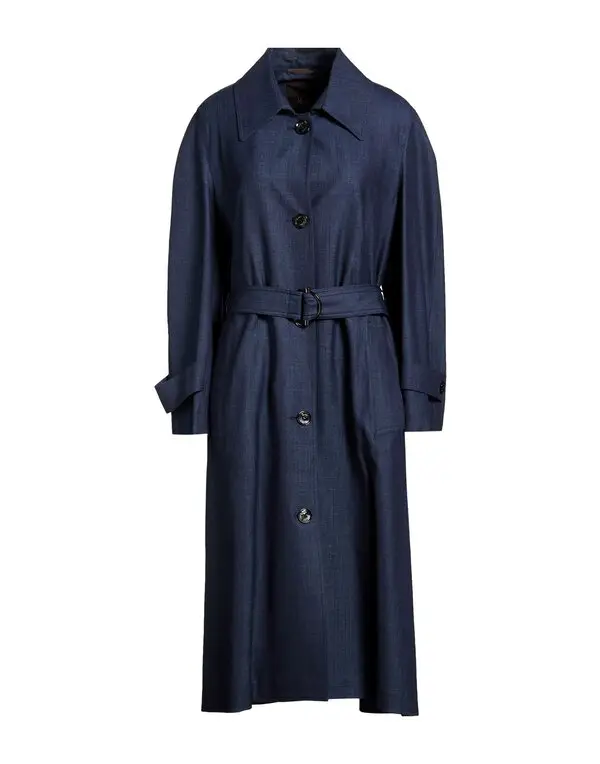 MOORER Virgin Wool, Silk, Linen, Elastane Overcoat & Trench Coat
