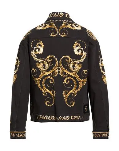 Versace Denim Jacket With Signature Print