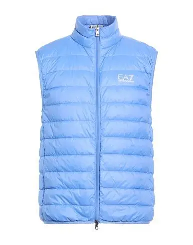 EA7 Quilted Zip-up Vest - Blue