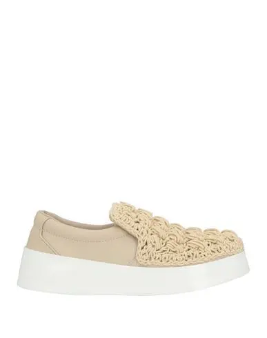 JW Anderson Leather And Textile Sneakers - Beige