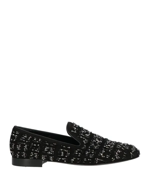 Versace Leather Loafers With Appliqués