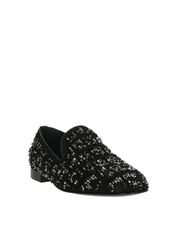 Versace Leather Loafers With Appliqués