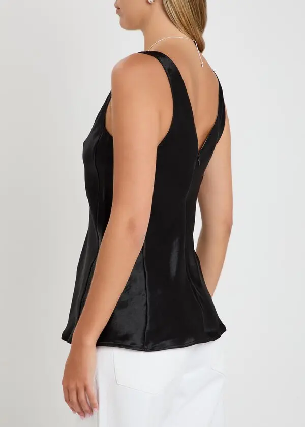 AGOLDE X Maria Mcmanus V-neck Satin Top