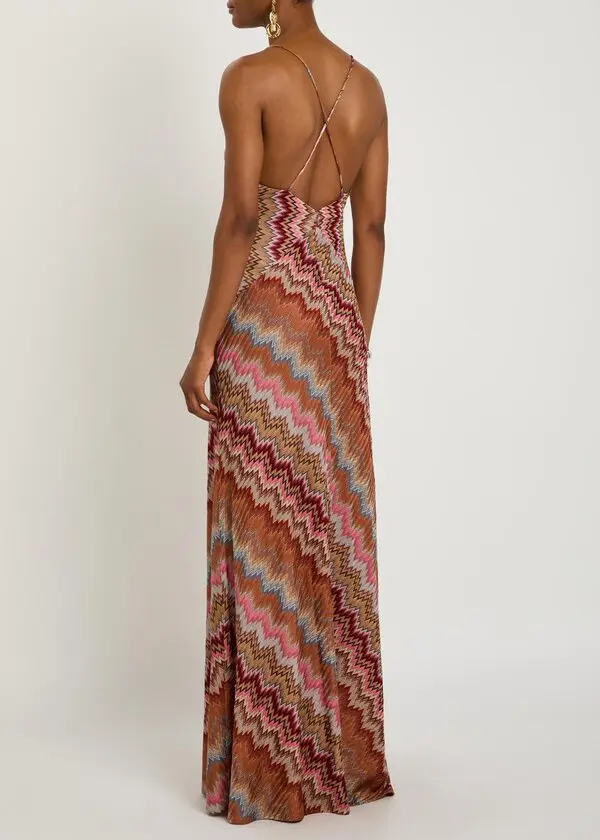 Missoni Chevron Fine-knit Maxi Dress