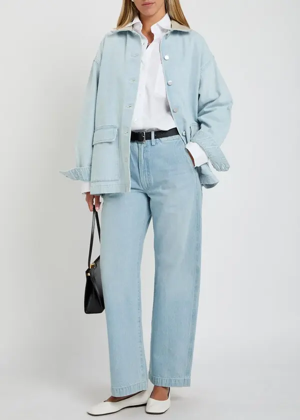 AGOLDE X Maria Mcmanus Wide-leg Jeans - Light Blue