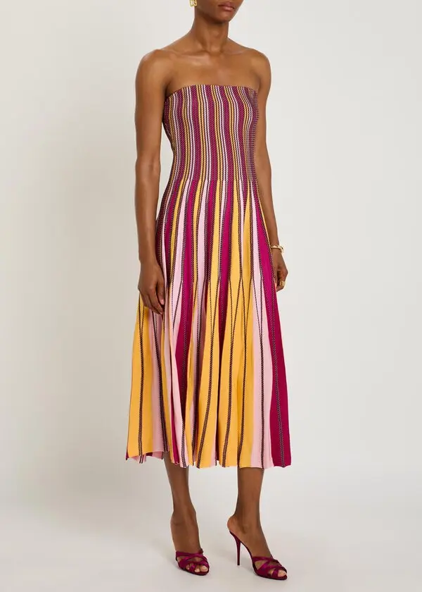 Simkhai Soleil Striped Knit Midi Dress - Multicoloured