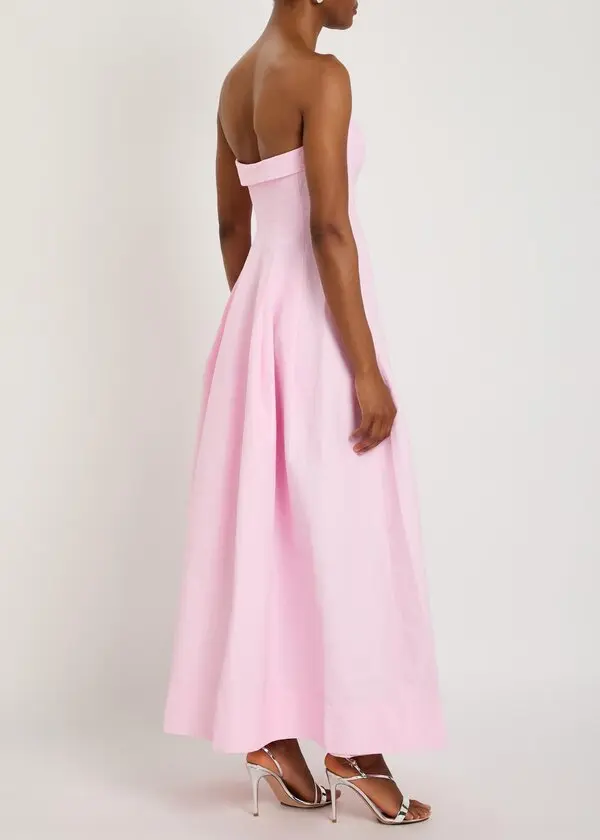 Simkhai Strapless Cotton-blend Maxi Dress