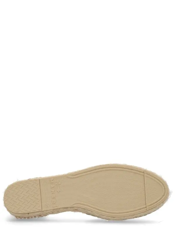 Manebí Valenciana Espadrilles With Tie Fastening - Ivory