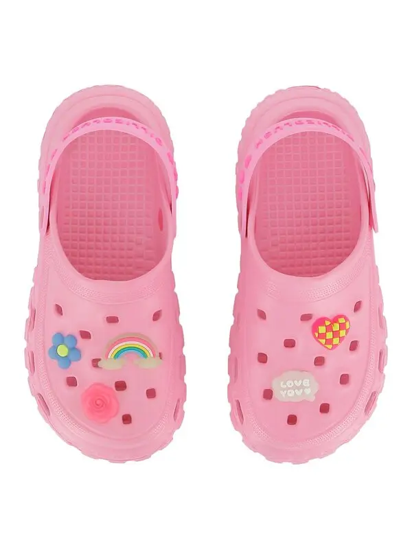 BILLIEBLUSH Embellished Clogs With Graphic Detailing