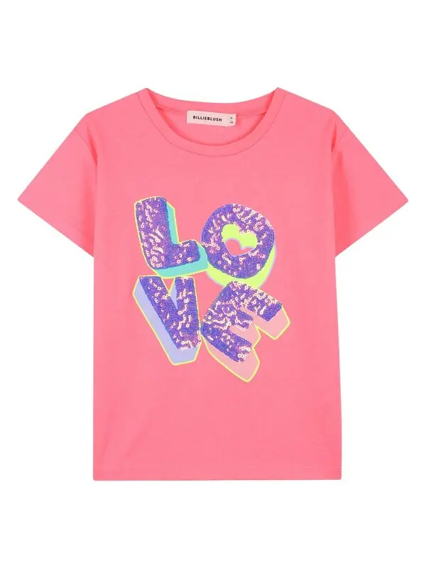 BILLIEBLUSH Sequined 'love' T-shirt