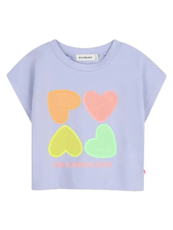 BILLIEBLUSH Heart Applique T-shirt