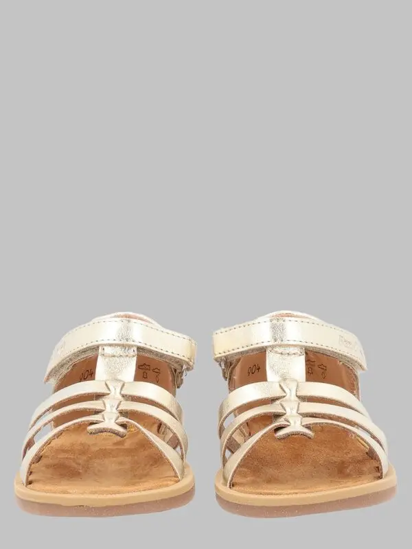 POM D'API Poppy Air Pur Strap Sandals - Gold