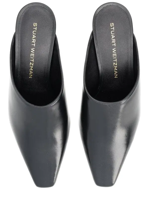STUART WEITZMAN Stassi Heeled Mule - Black