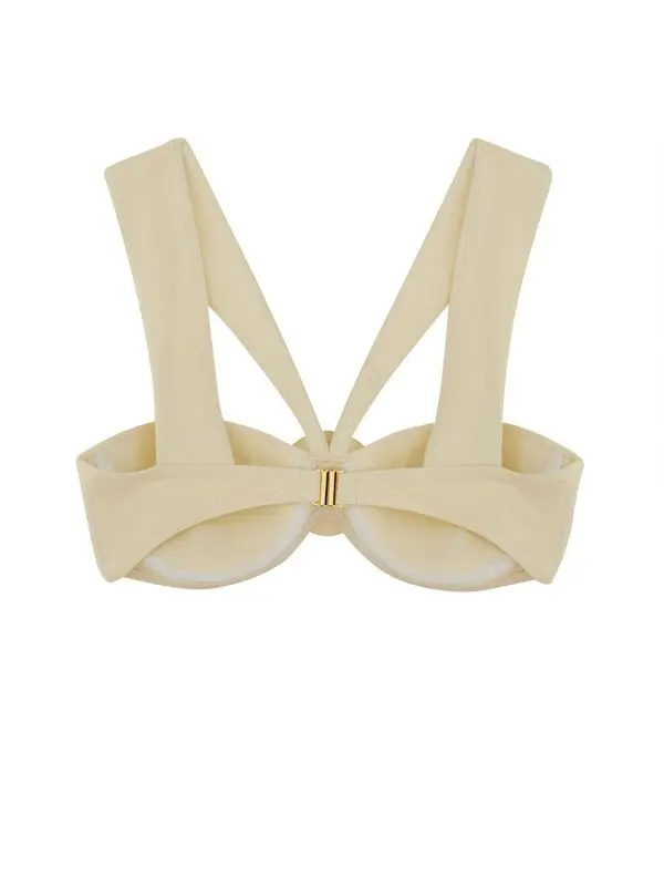 LA REVECHE Sahar Bikini Top - Ivory