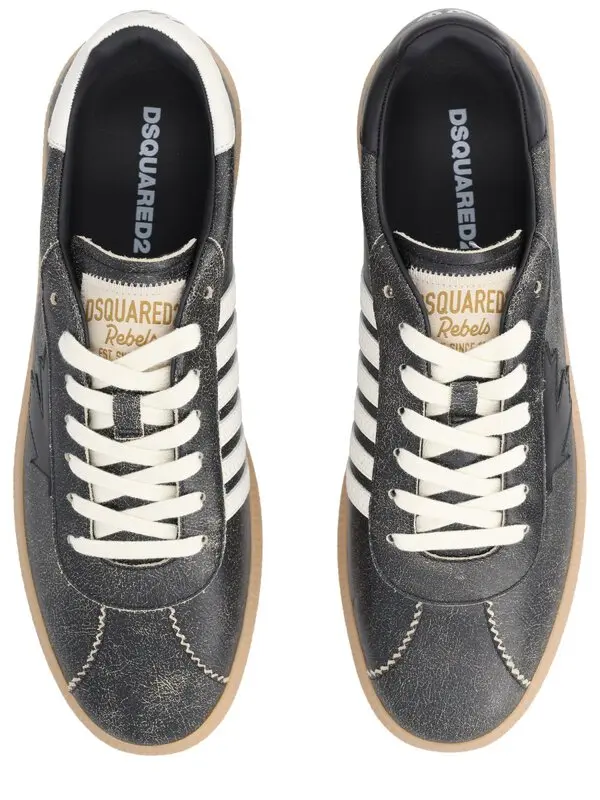 Dsquared2 Rebels Lace-up Leather Sneakers