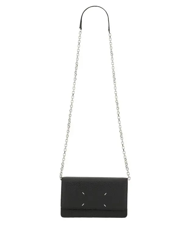 MAISON MARGIELA Large Wallet With Chain - Black