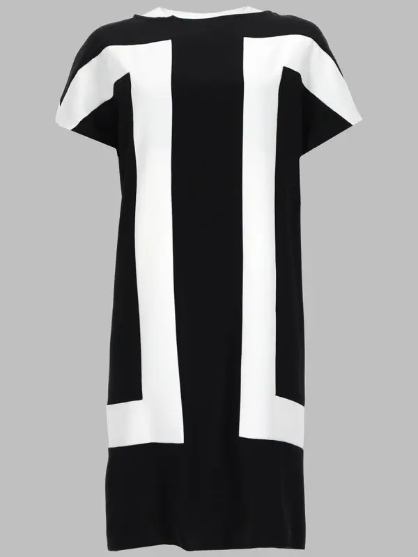 ONE Abito Dress With Geometric Detail - Multicolour