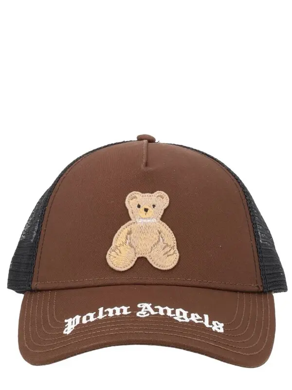 Palm Angels Bear Trucker Cap - Brown