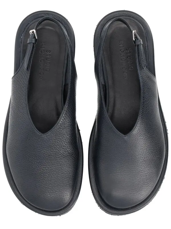 Studio Nicholson Deerskin Slingback Sandals - Black