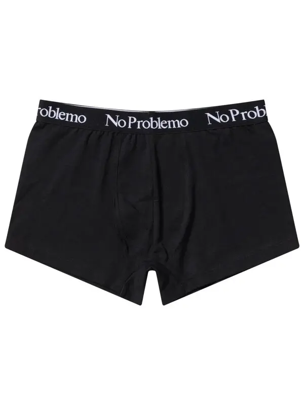 NO PROBLEMO 3 Pack Boxer Con Logo - Black
