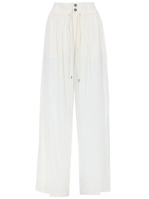 Isabel Marant Étoile Inaya Wide Leg Trousers - White