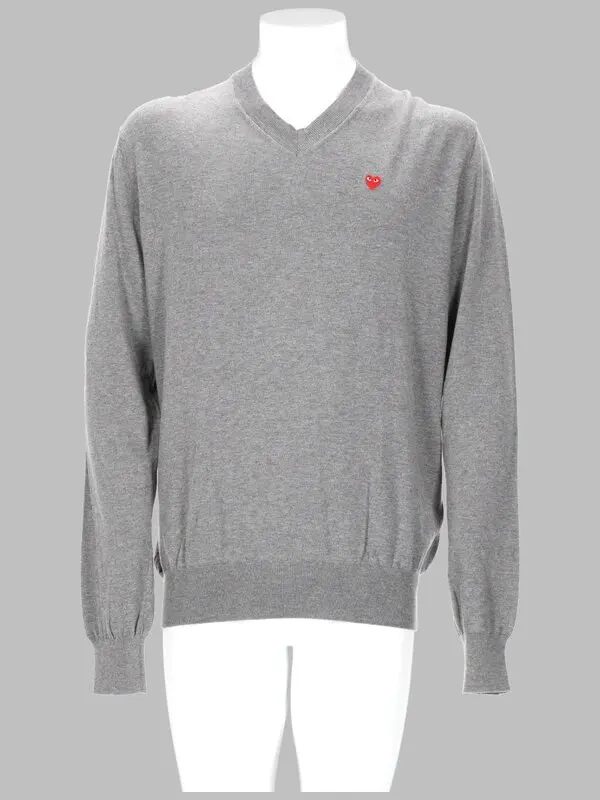 Play Comme Des Garcon Maglia V-neck Sweater