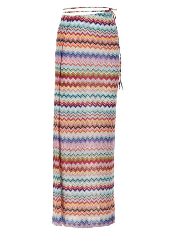 Missoni Zig Zag Maxi Skirt - Multicolour