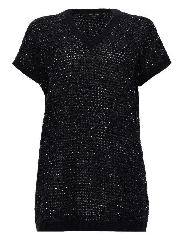 Fabiana Filippi Sequined Knit Top