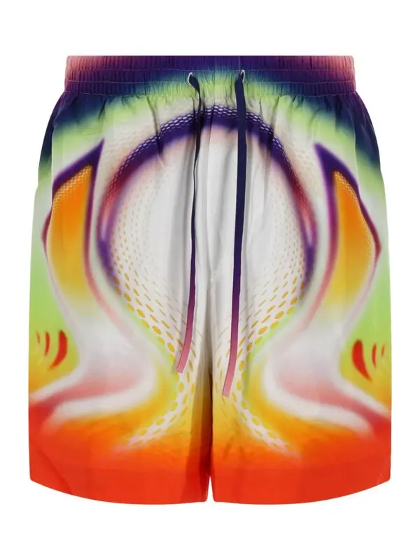 Casablanca Silk Printed Shorts - Multicolour