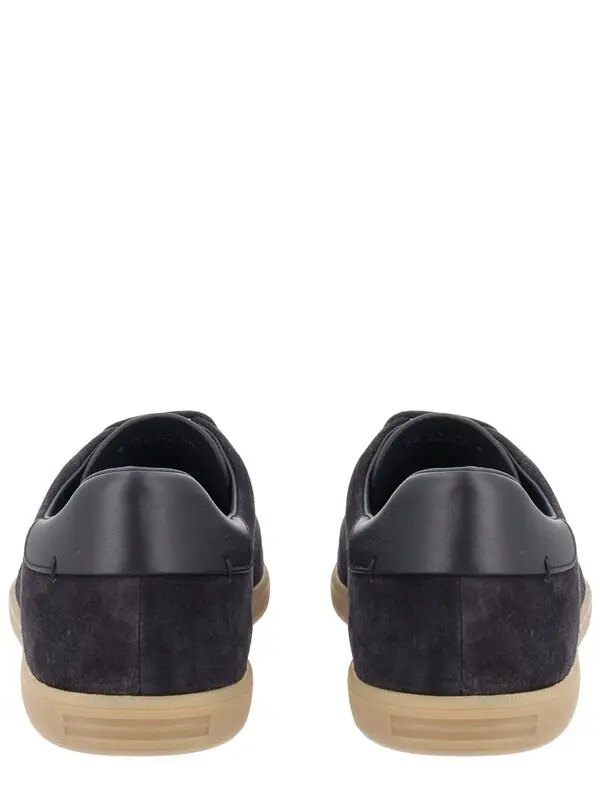 Zegna 232" Calf Leather Lace-up Sneakers - Black