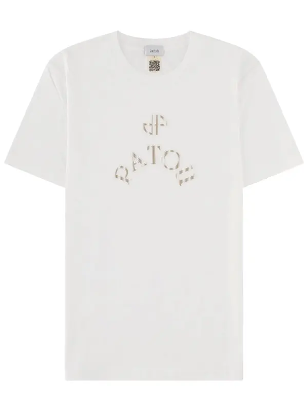 PATOU Cotton T-shirt With Logo Detail - White