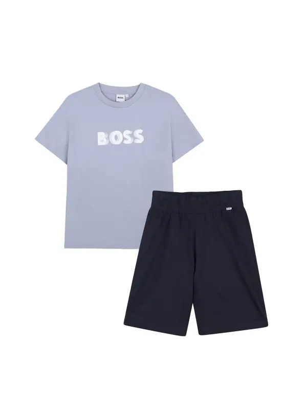 BOSS Set: Logo T-shirt And Bermuda Shorts